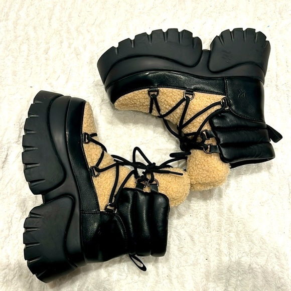 koi | Shoes | Koi Footwear Cream Fluffy Vilun Winter Chunky Platform ...